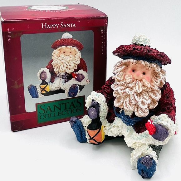Three Hands Corp | Holiday | Santas Collection Happy Santa Resin Figure ...